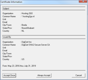 Hoe maak ik verbinding via FTPS? - Support Hosting2GO