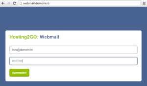 Hoe kan ik inloggen op webmail? - Support Hosting2GO
