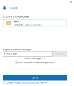 E-mailadres instellen in Microsoft Outlook